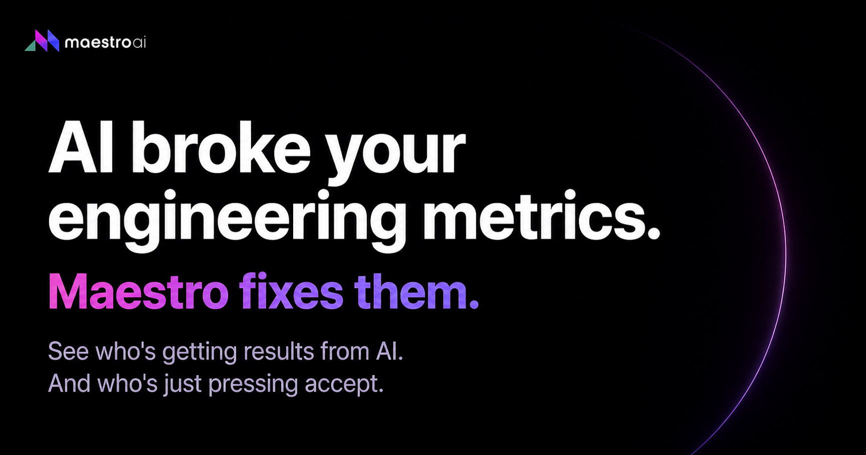 Maestro AI — See how your engineers use AI.